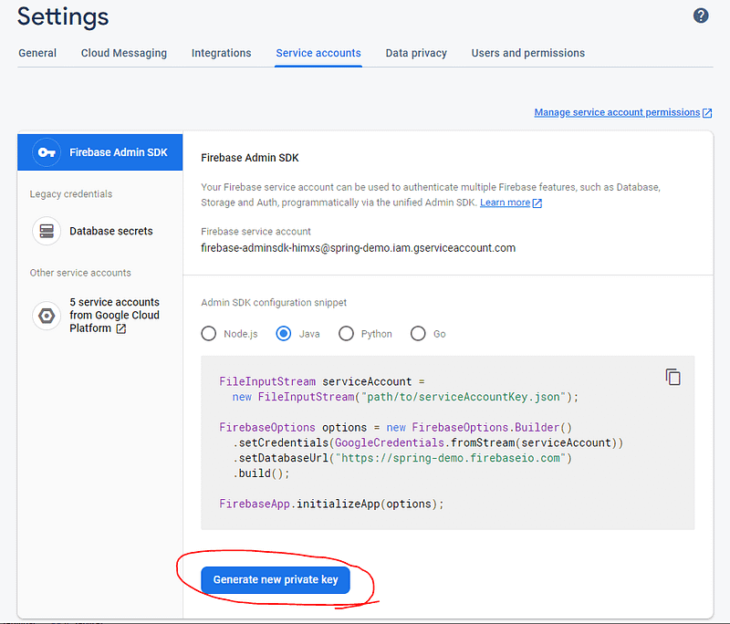 Firebase Cloud Messaging Integration Enabling Push Notifications