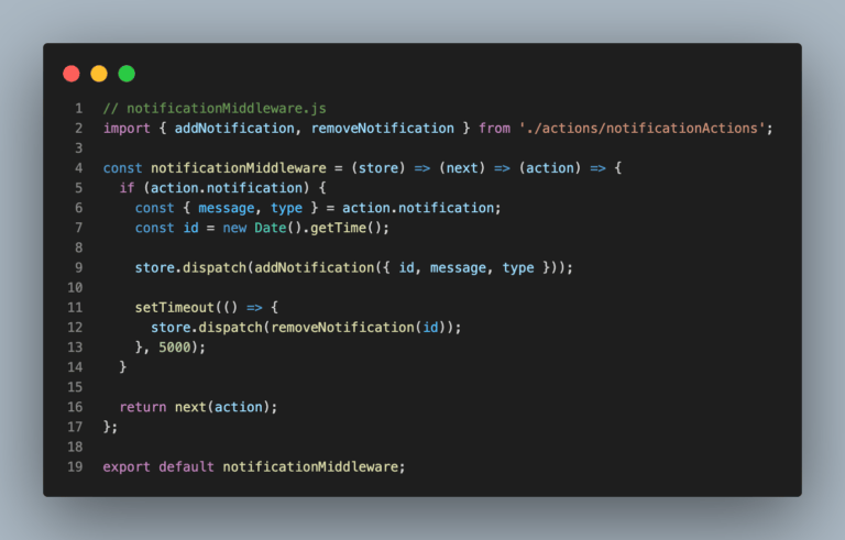 React Notifications: A Deep Dive into Redux Middleware Implementation