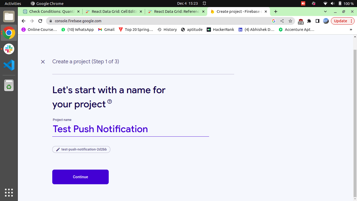 Learn Firebase Push Notifications with React and Python