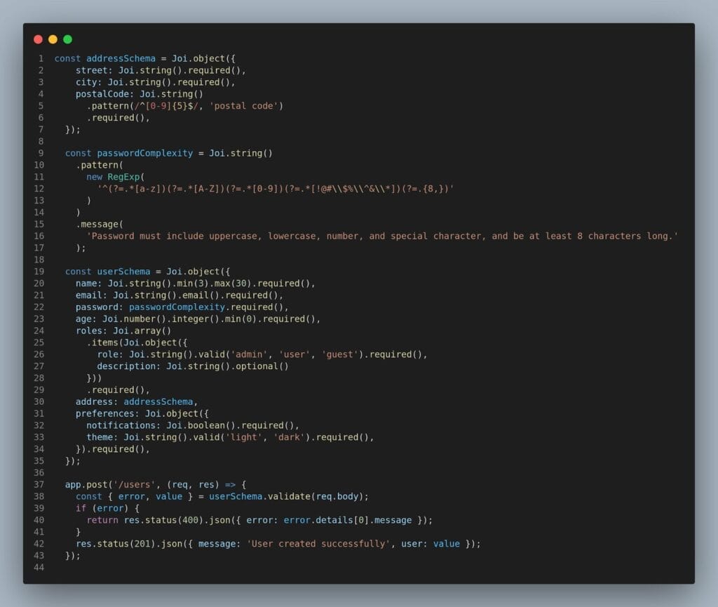 Joi Express: Best Practices for Secure Data Validation